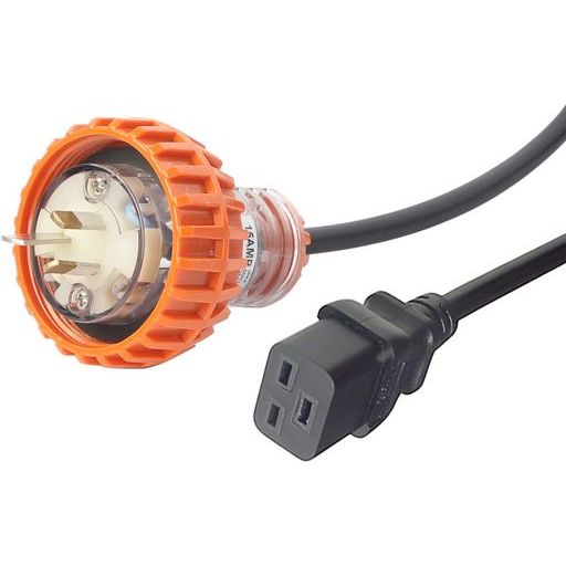 15Amp 3-Pin Captive Outlet Male to 15Amp IEC