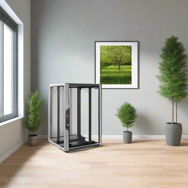 Rittal 24RU 800x1000 Rack Fan & 8-Way GPO PDU, 2 x 300mm Cable Tray, 5 ...