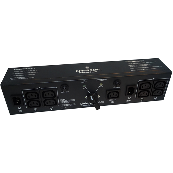 Vertiv Micropod UPS Bypass Switch for use with UPS requiring a 10A inp ...